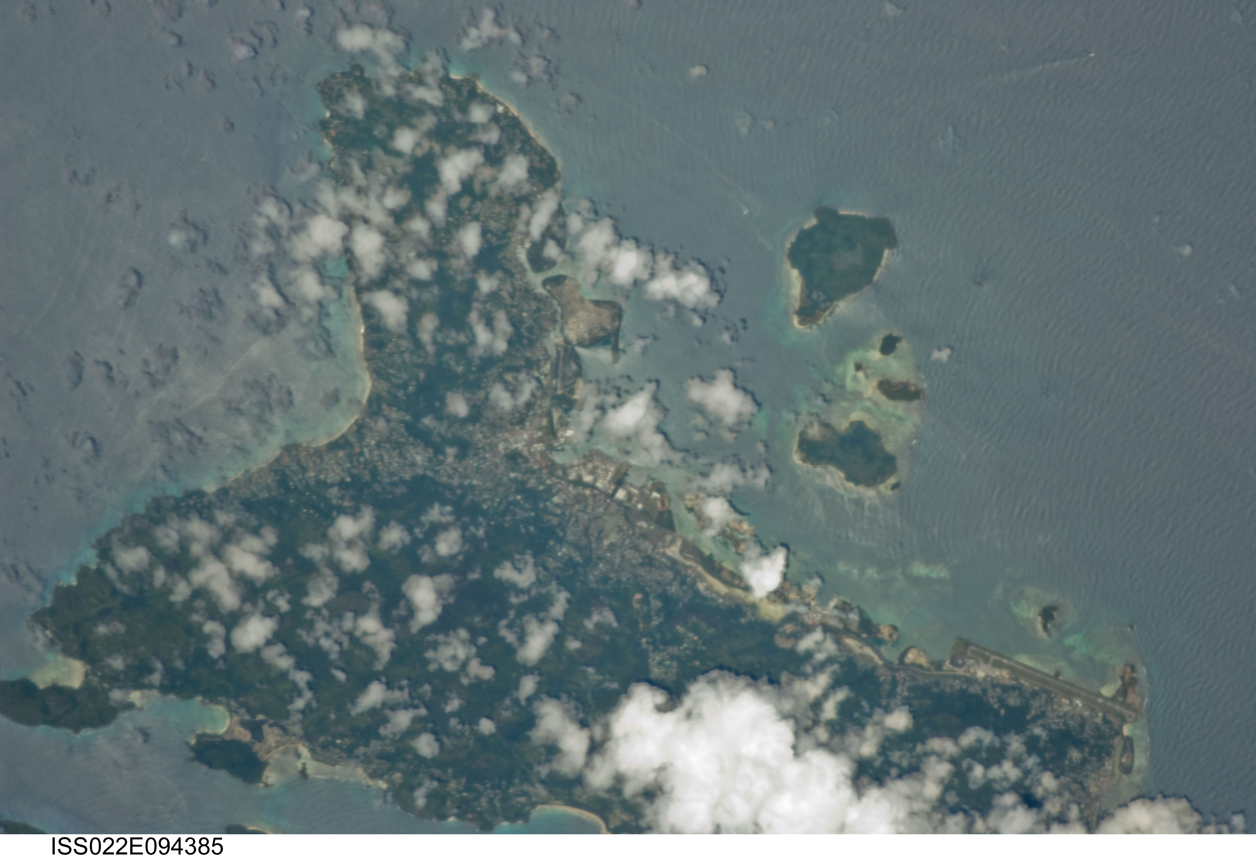 Astronaut Photo ISS022-E-94385 SEYCHELLES