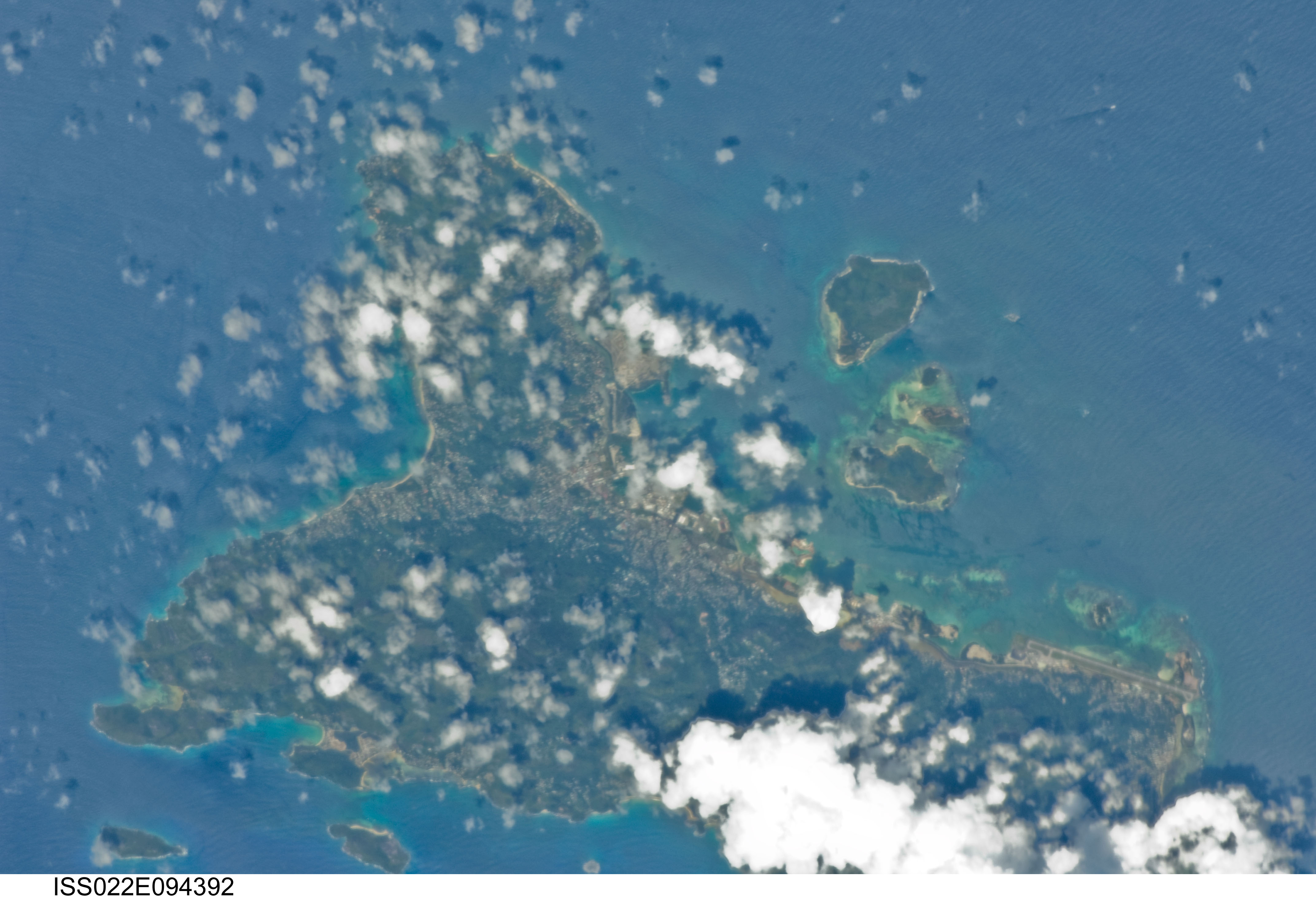 Astronaut Photo ISS022-E-94392 SEYCHELLES