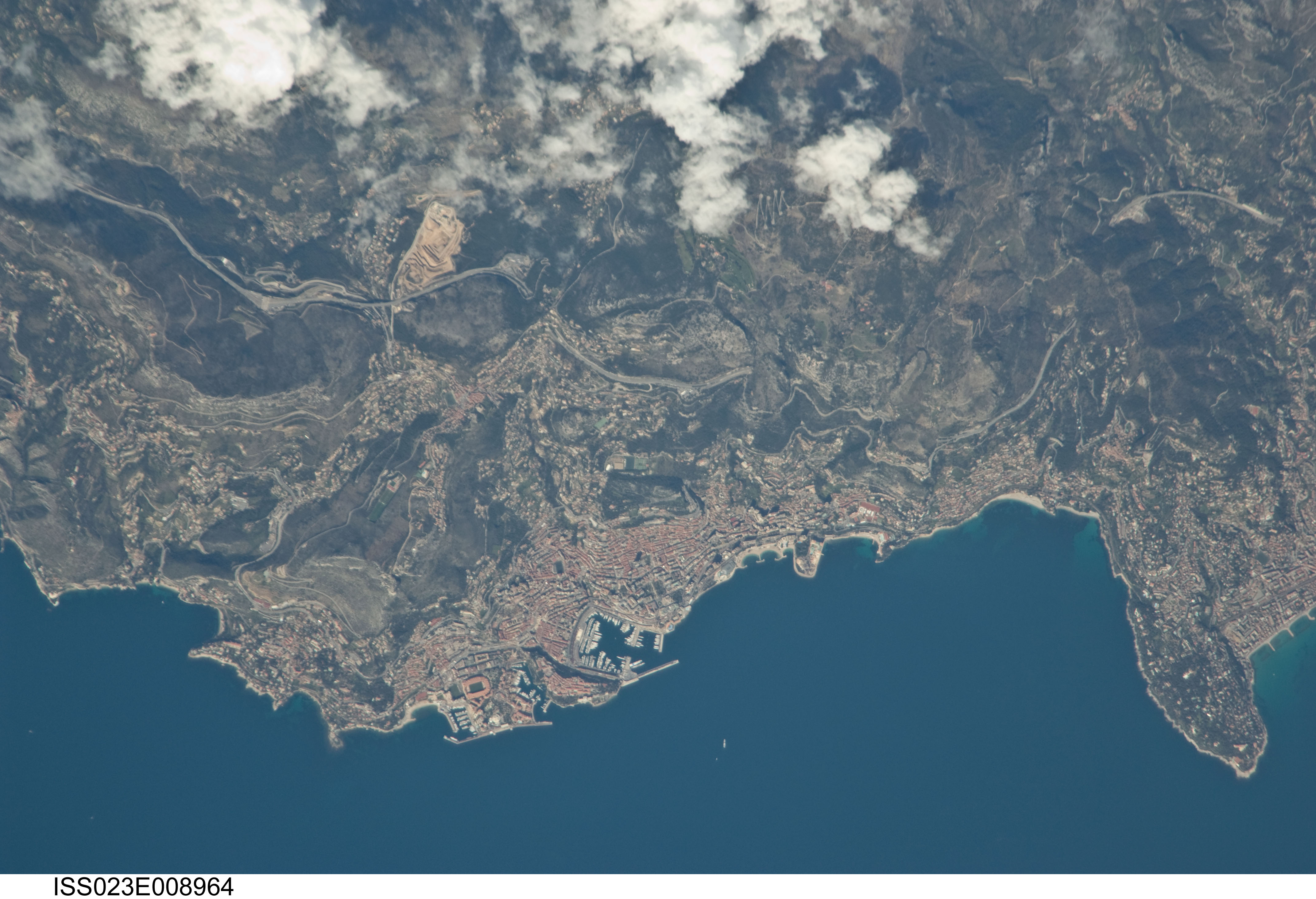 Astronaut Photo ISS023-E-8964 MONACO