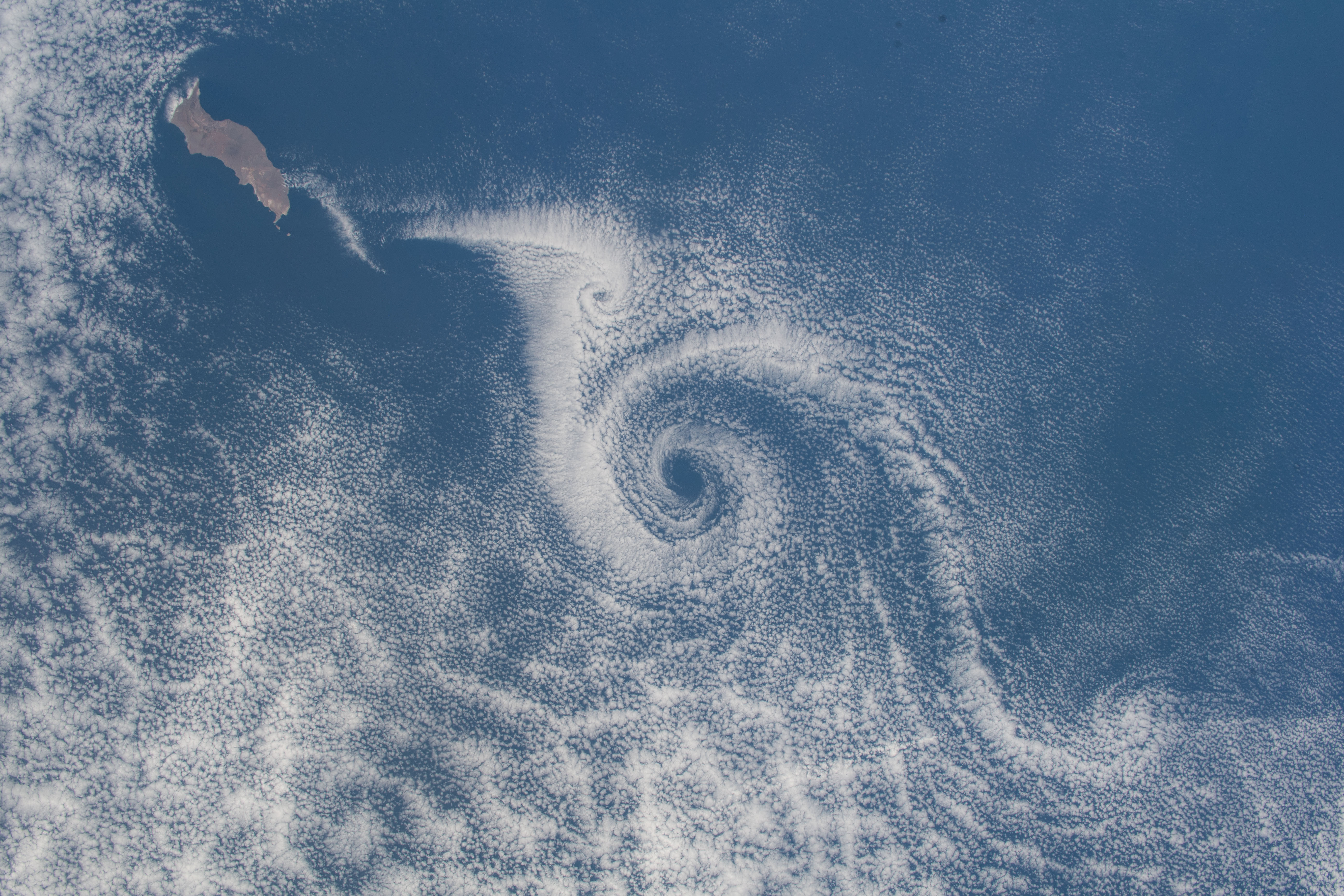 Clouds and vortices over the North Pacific Ocean -- off the west coast ...